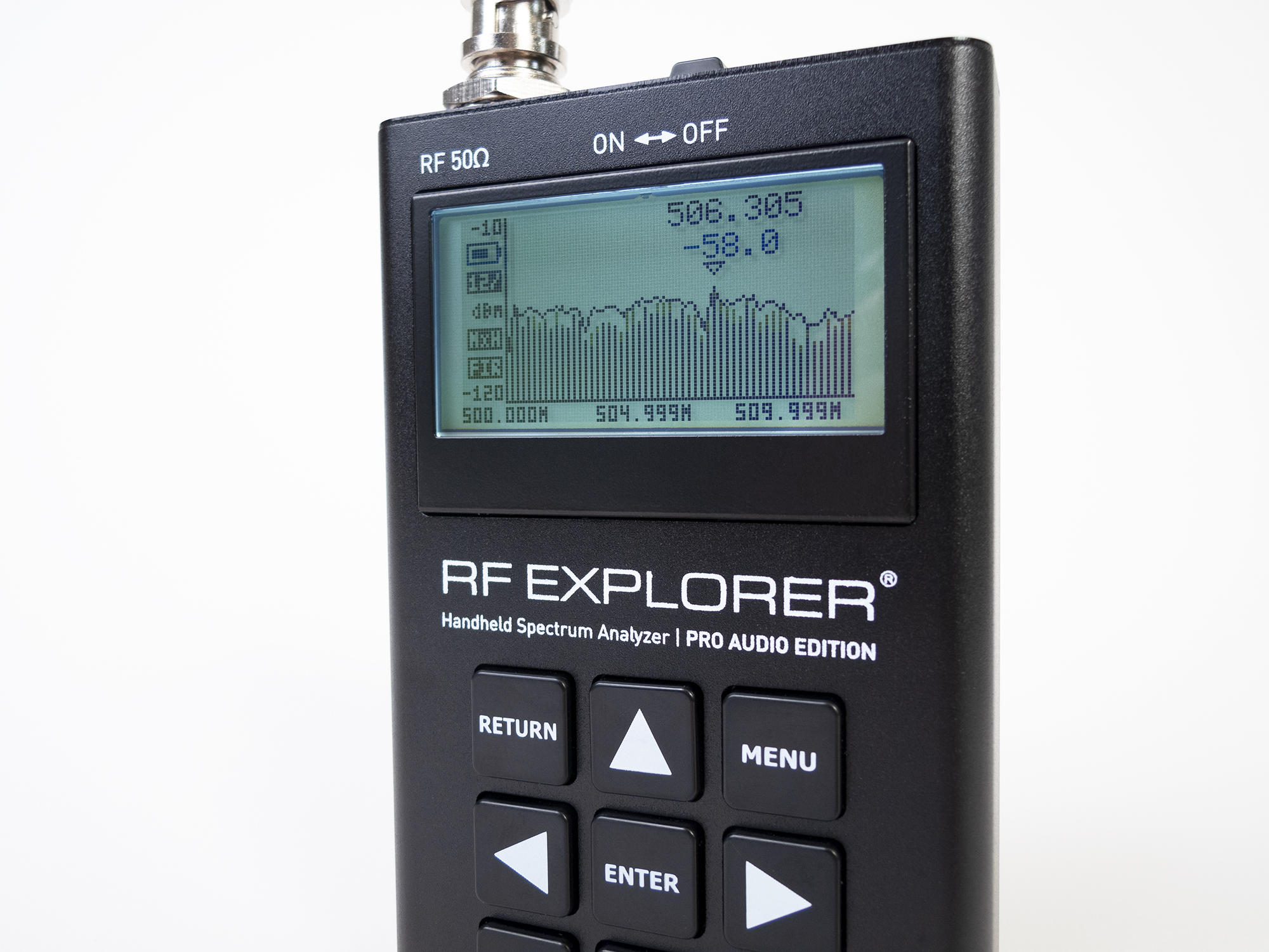 RF Venue RF Explorer Pro Audio Edition The Spectrum Analyzer for Wireless Mics and IEMs ...